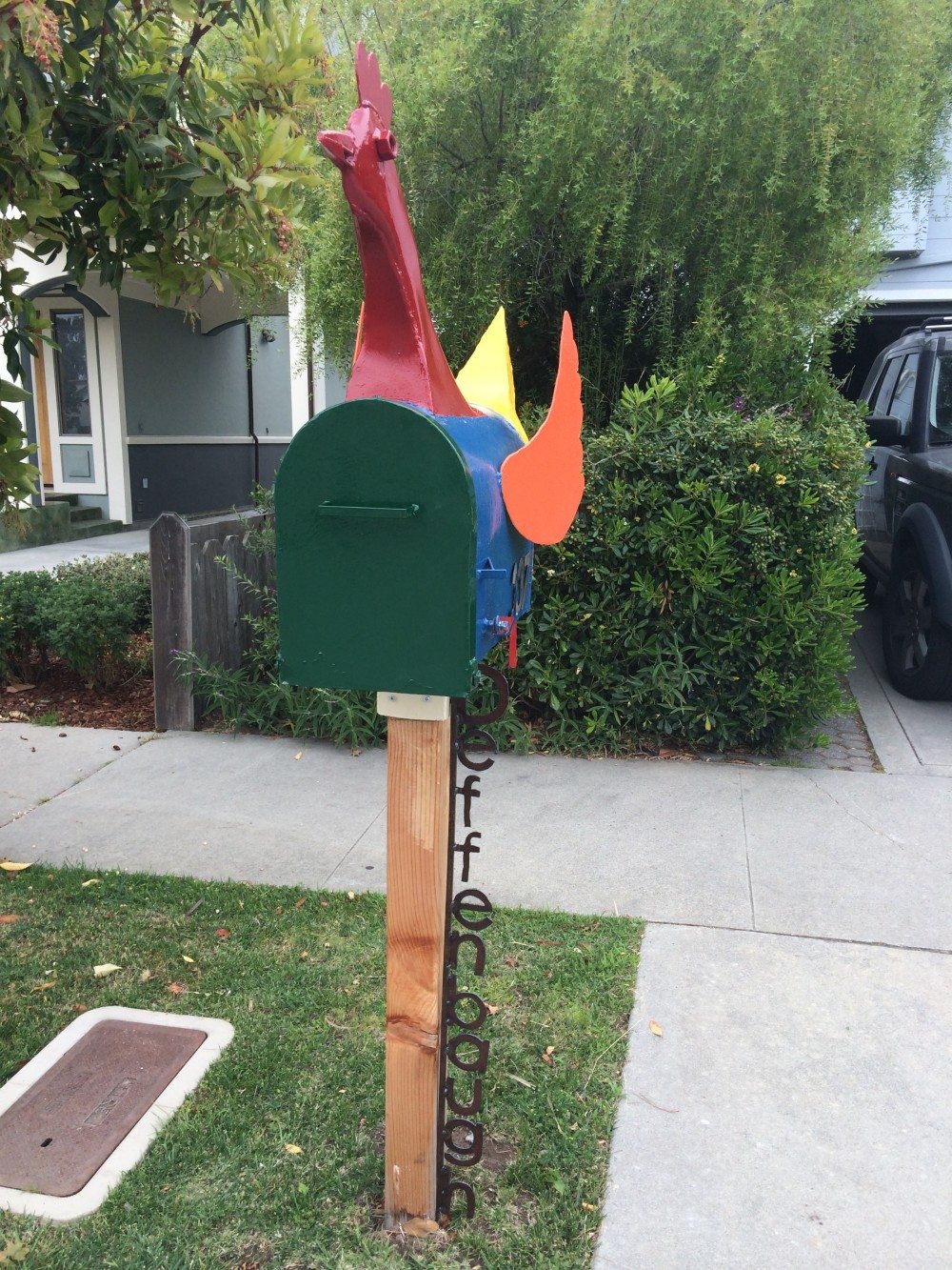 Custom Chicken Mailbox – Gatski Metal